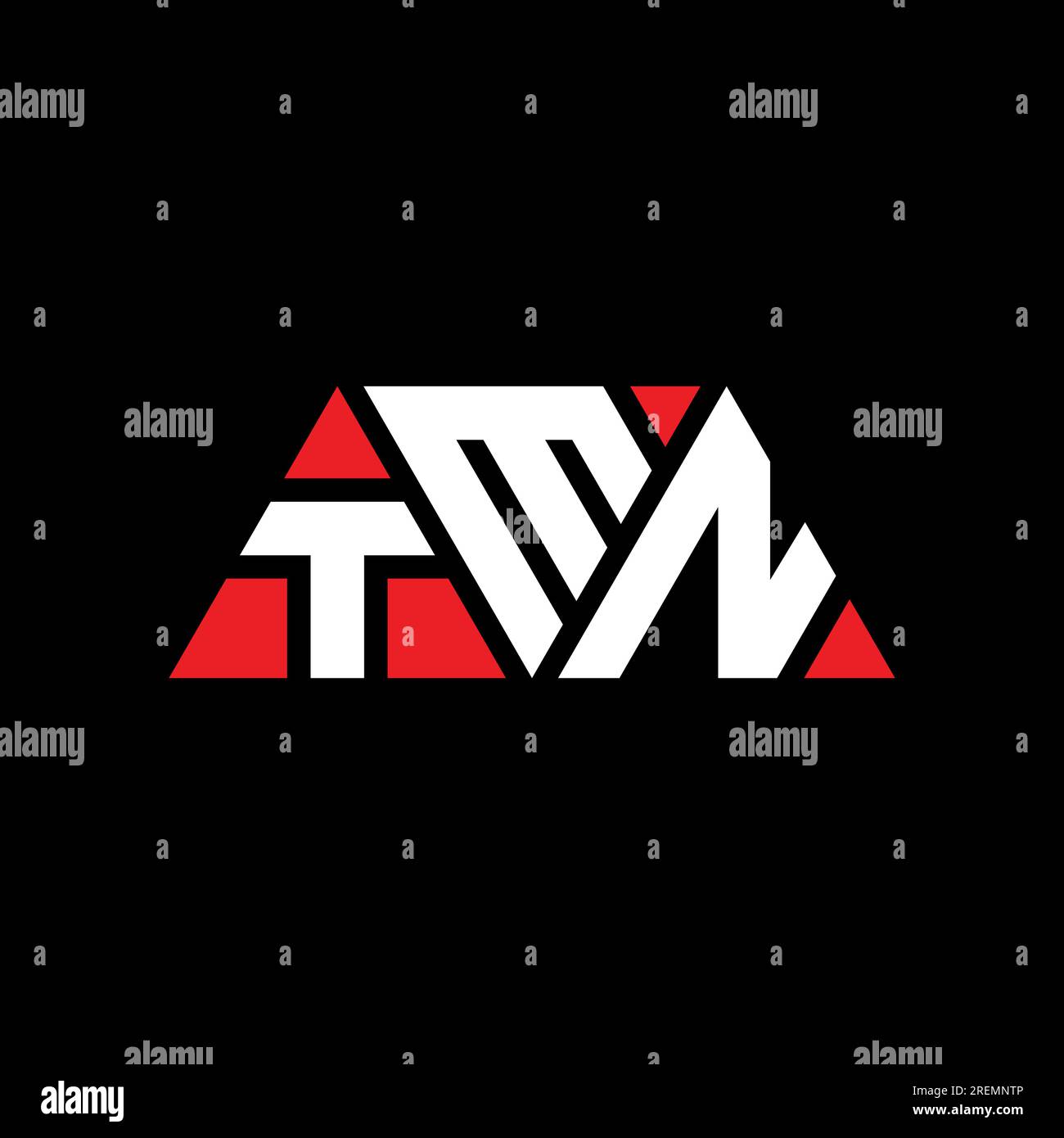 TMN triangle letter logo design with triangle shape. TMN triangle logo ...