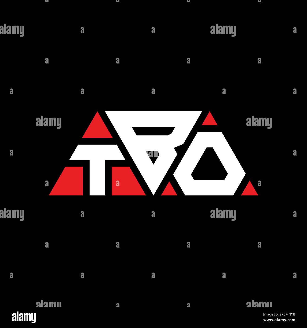 TBO triangle letter logo design with triangle shape. TBO triangle logo ...