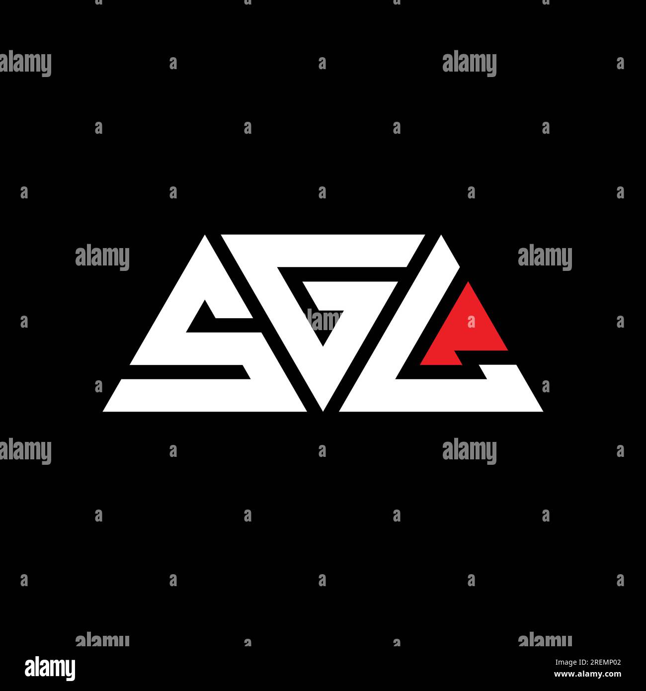 SGL triangle letter logo design with triangle shape. SGL triangle logo ...
