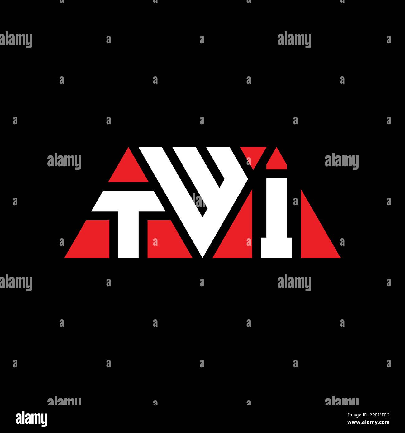 TWI triangle letter logo design with triangle shape. TWI triangle logo design monogram. TWI ...