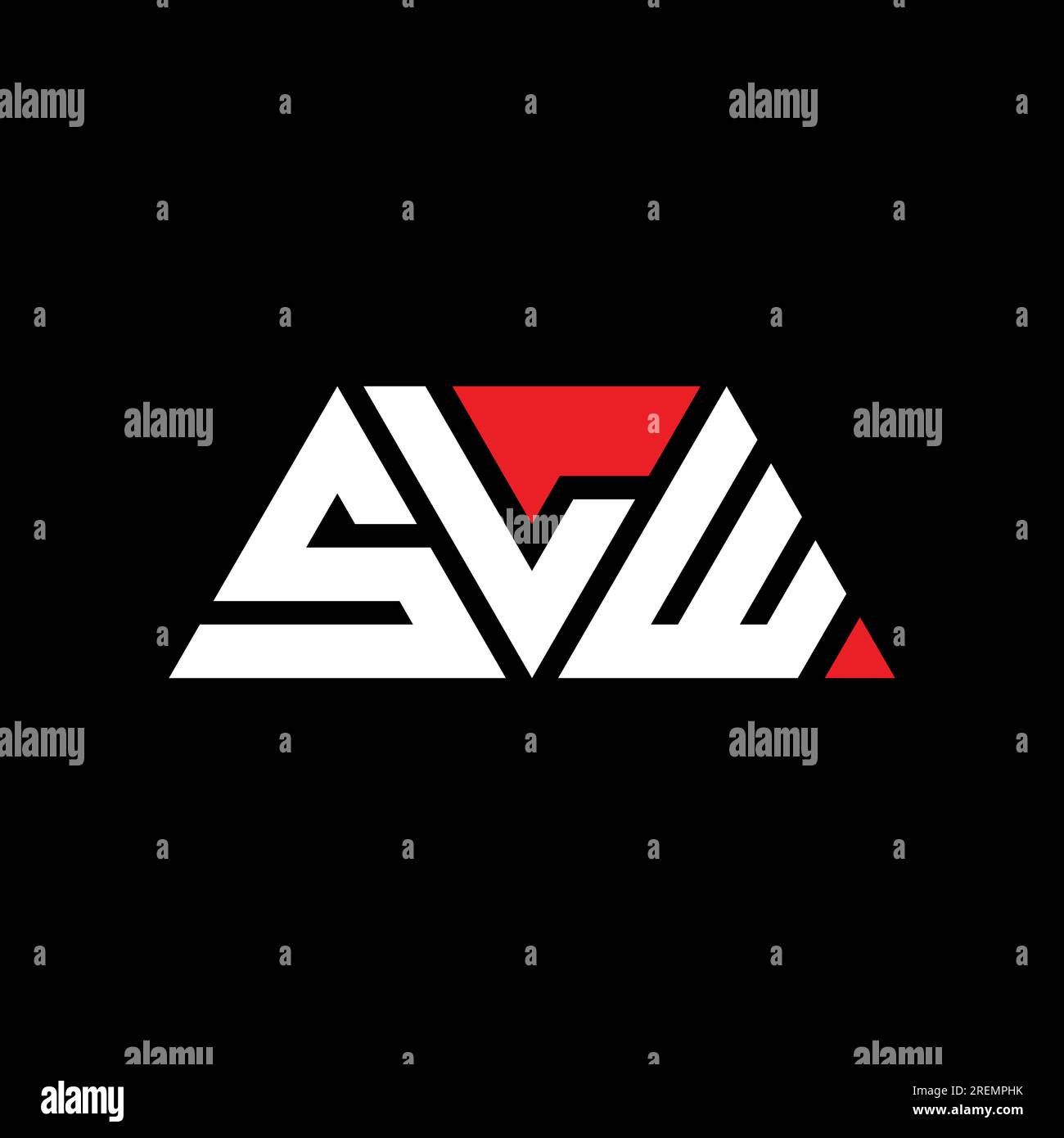 SLW triangle letter logo design with triangle shape. SLW triangle logo ...