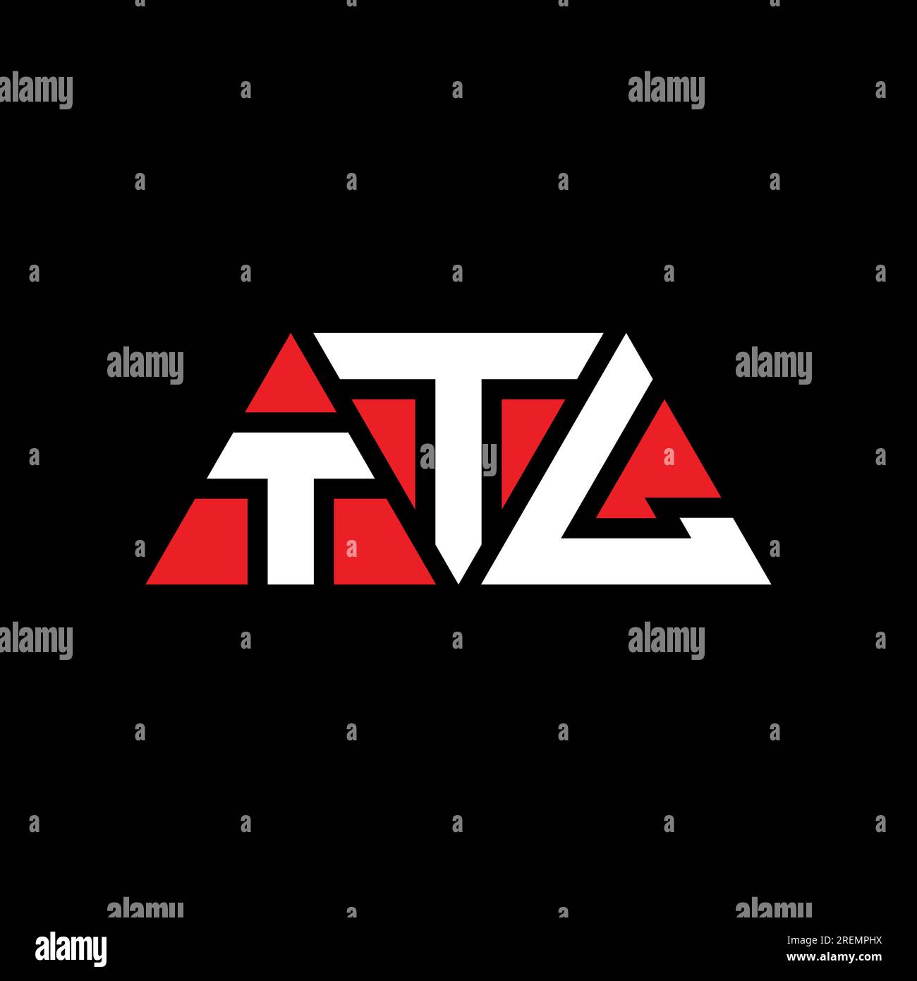 TTL triangle letter logo design with triangle shape. TTL triangle logo ...