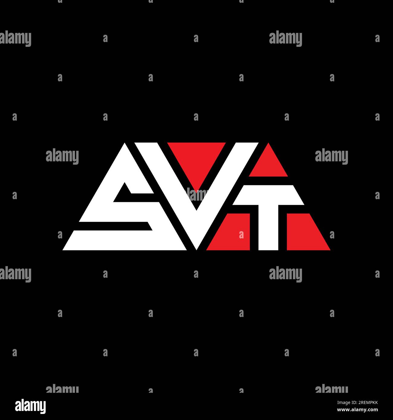 SVT triangle letter logo design with triangle shape. SVT triangle logo design monogram. SVT ...