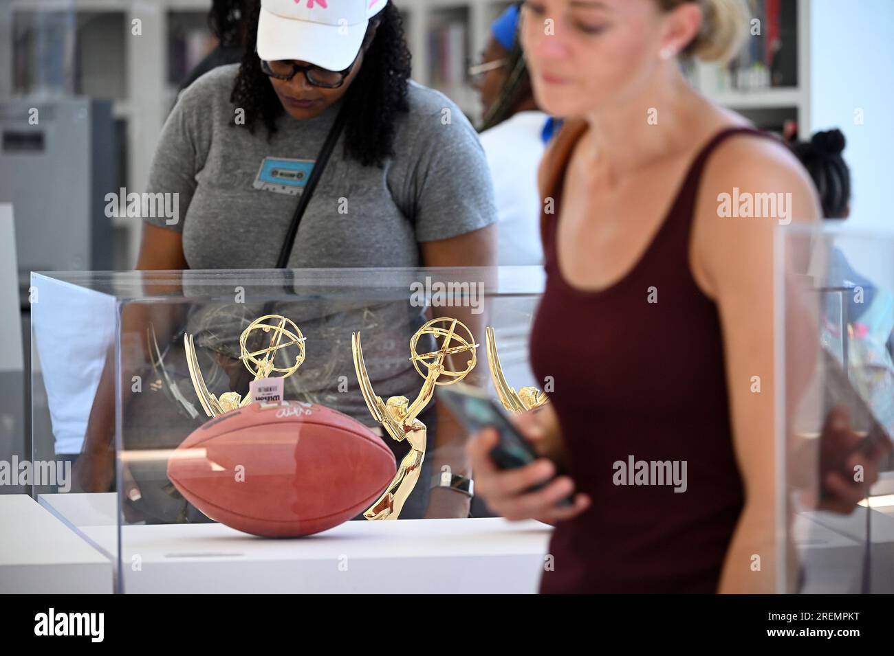 New York, USA. 27th July, 2023. People tour ‘The Book of HOV ...