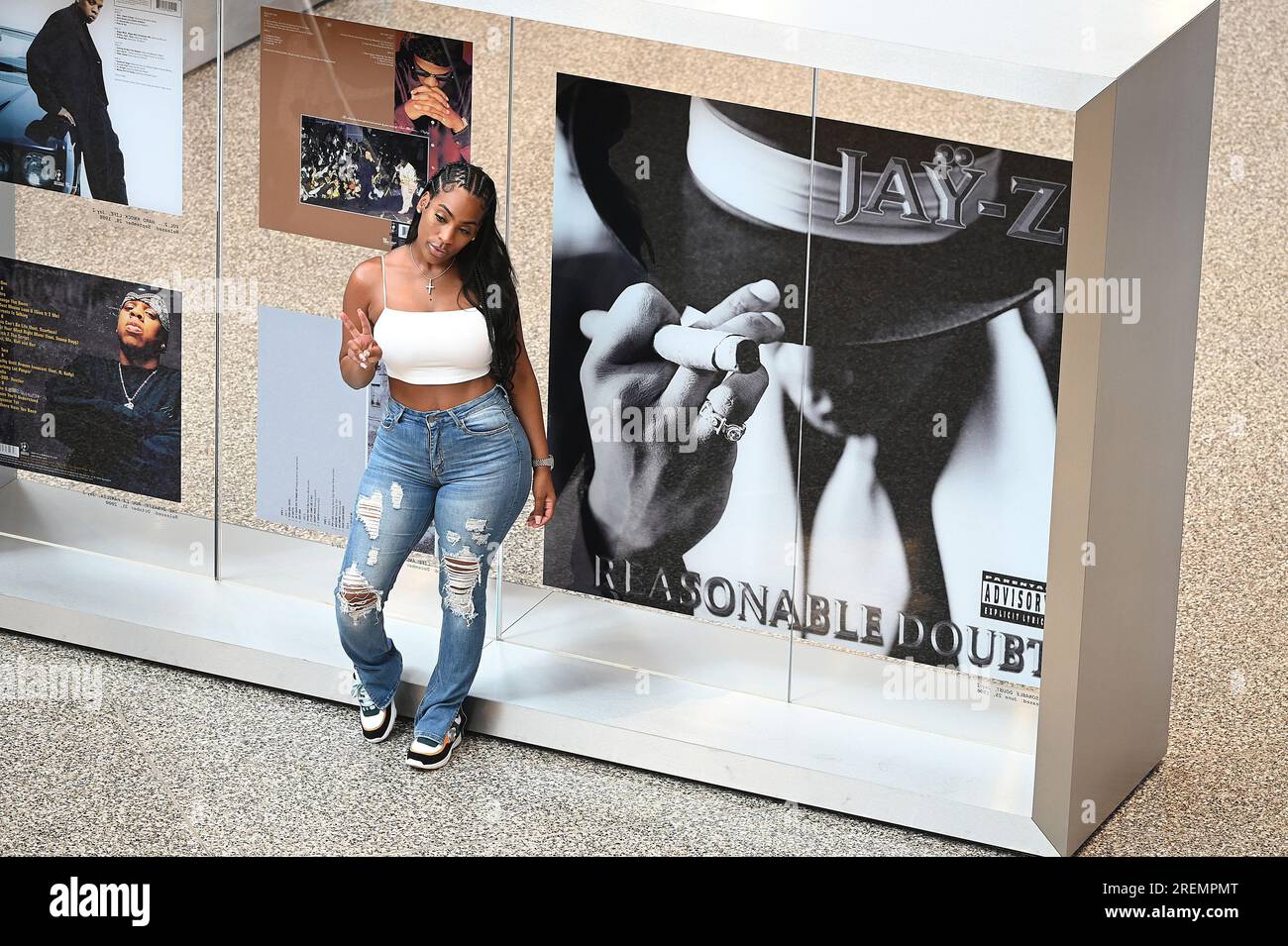 New York, USA. 27th July, 2023. People tour ‘The Book of HOV ...
