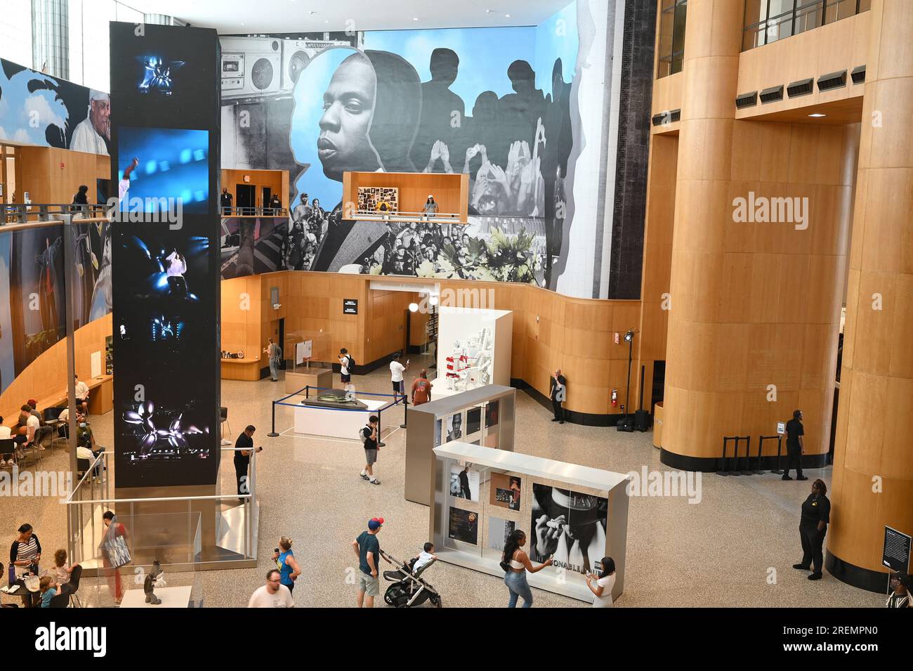 New York, USA. 27th July, 2023. People tour ‘The Book of HOV ...