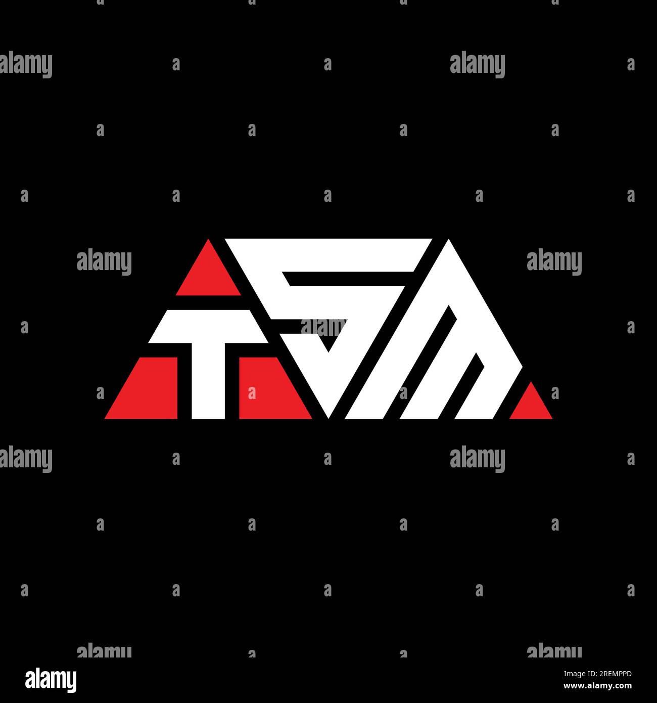 TSM triangle letter logo design with triangle shape. TSM triangle logo ...