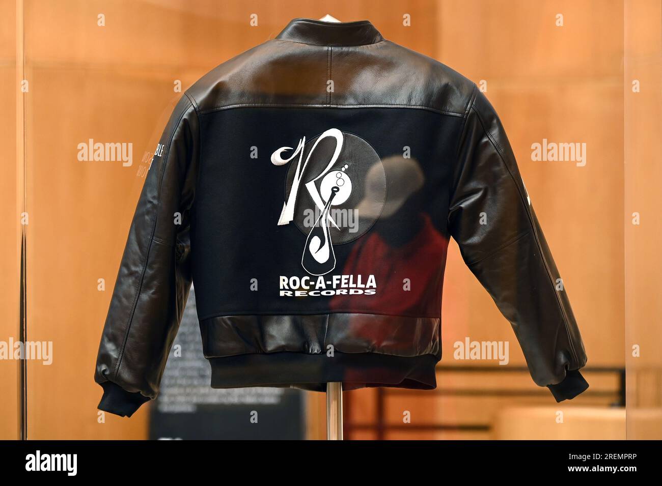 New York, USA. 27th July, 2023. A Jay-Z jacket on display part of the ...