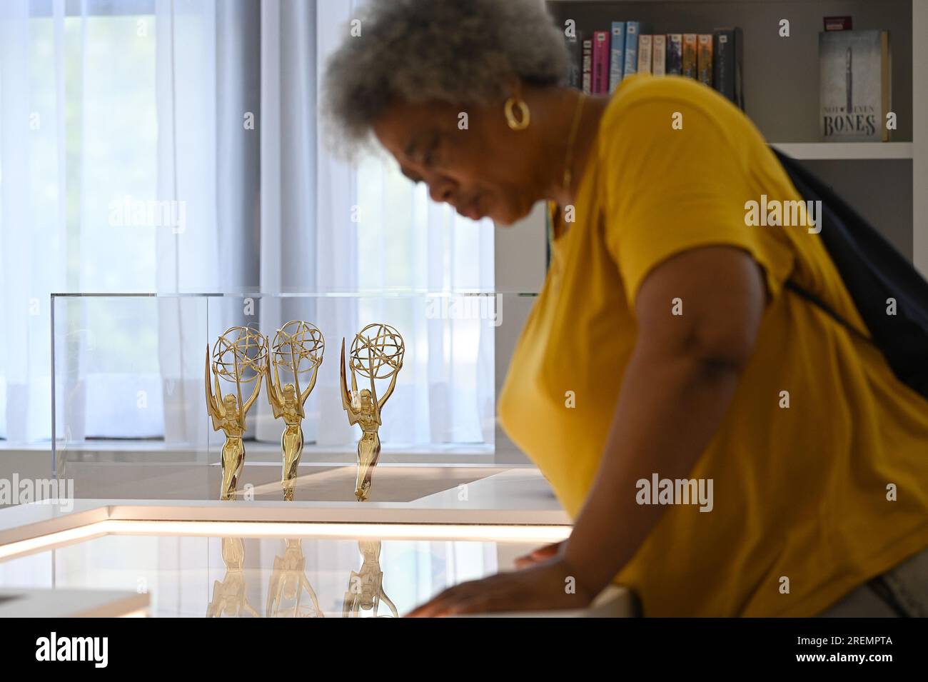 New York, USA. 27th July, 2023. People tour ‘The Book of HOV ...