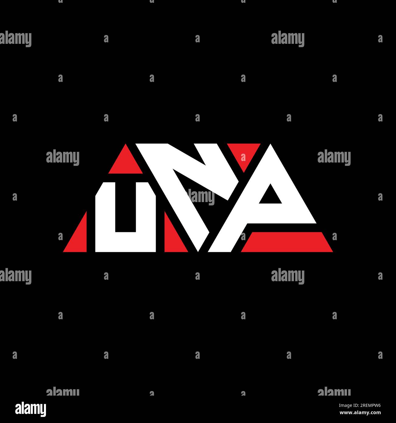UNP triangle letter logo design with triangle shape. UNP triangle logo ...