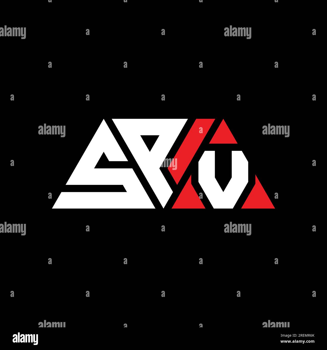 SPV triangle letter logo design with triangle shape. SPV triangle logo ...