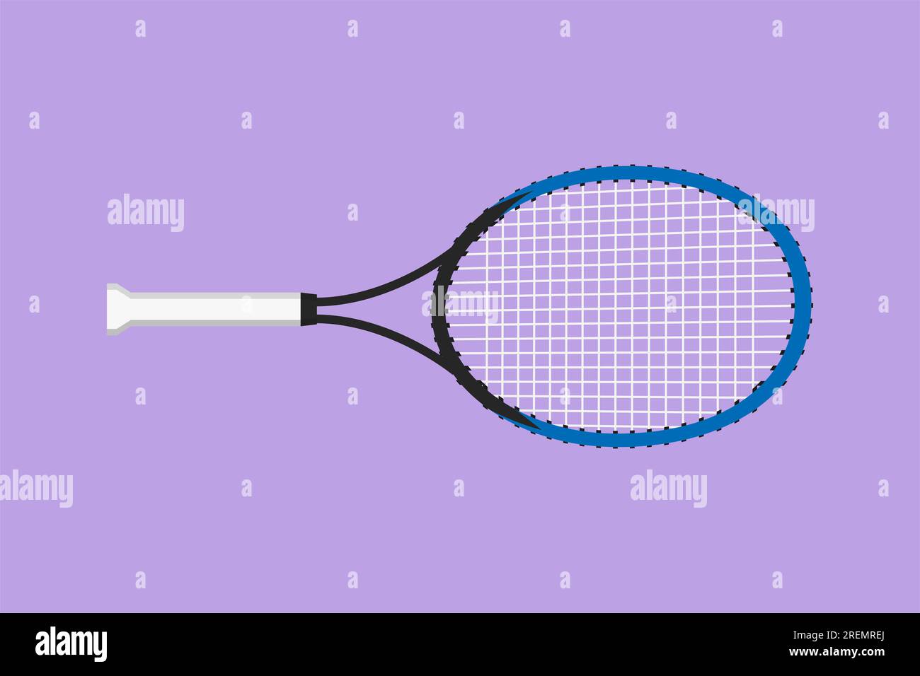 Graphic flat design drawing tennis racket logotype label template ...