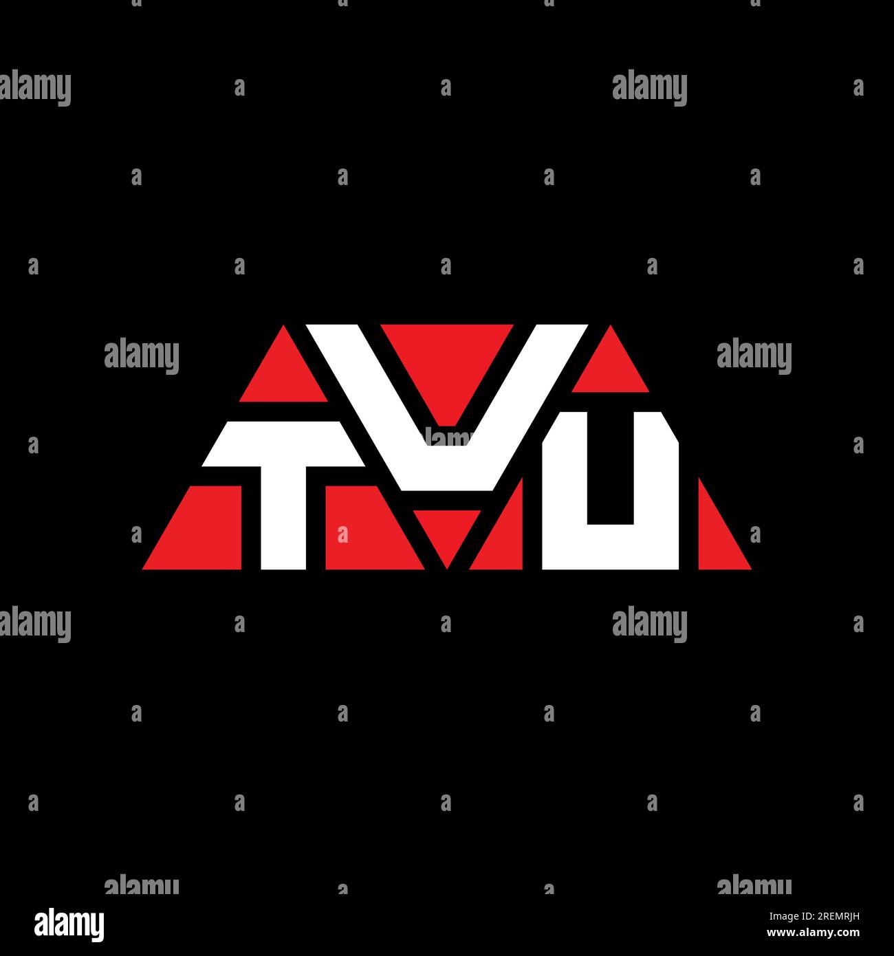 TUU triangle letter logo design with triangle shape. TUU triangle logo ...