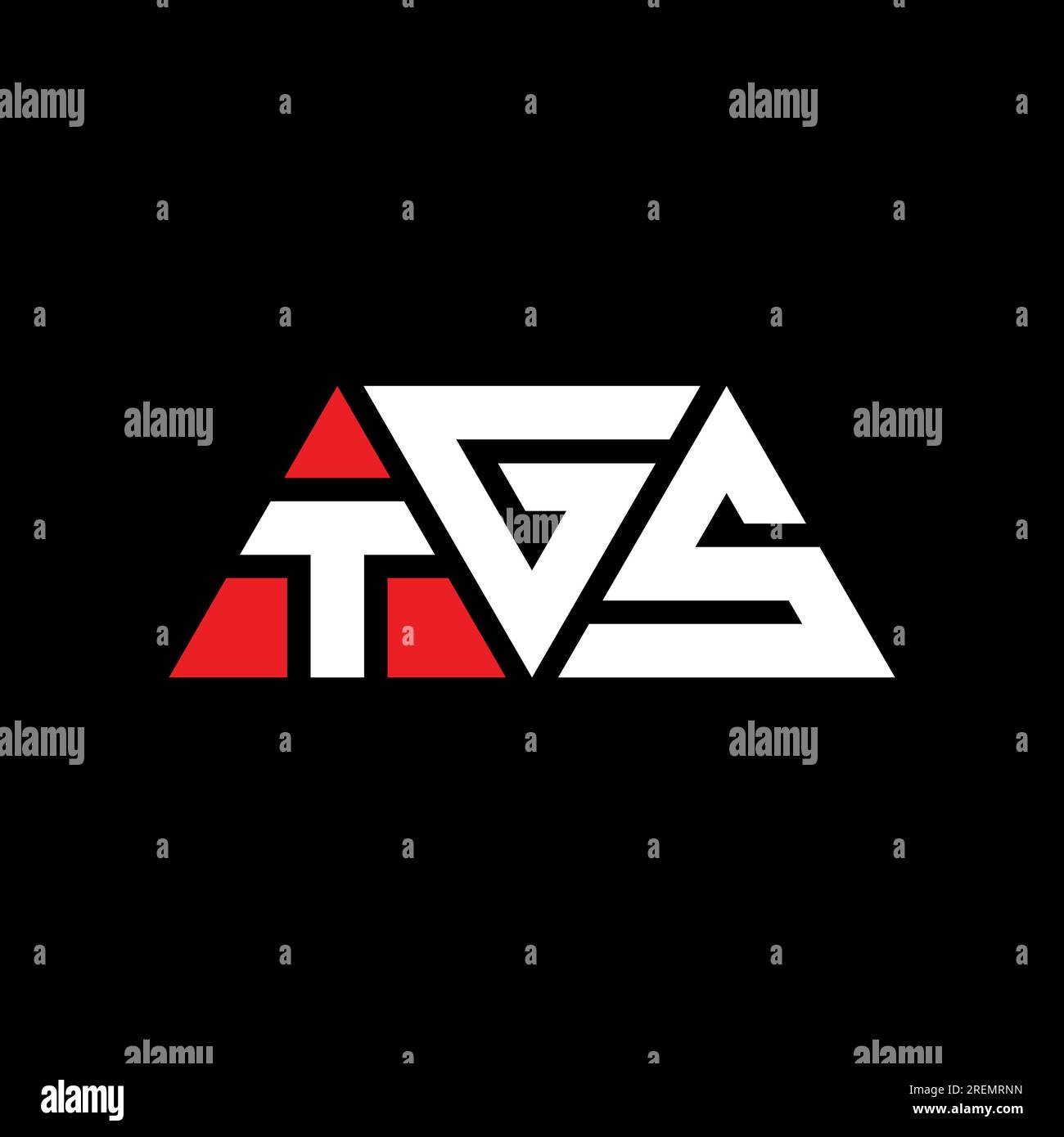 TGS triangle letter logo design with triangle shape. TGS triangle logo ...