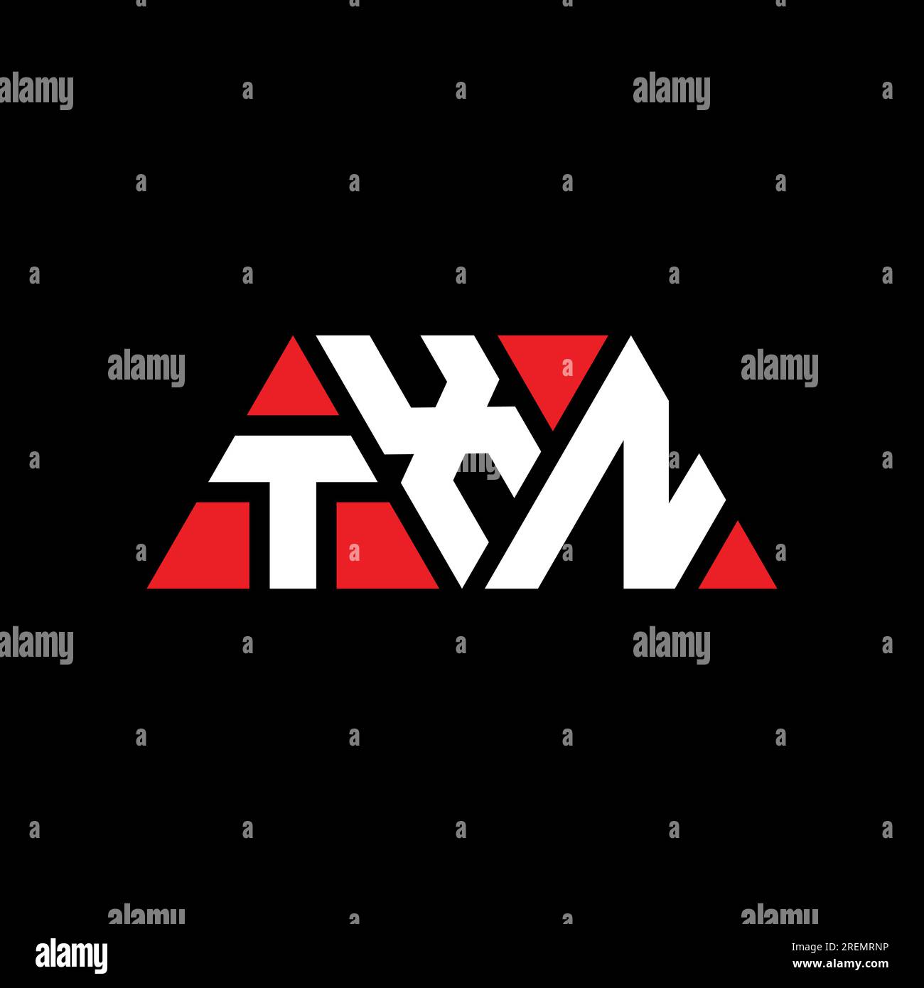 TXN triangle letter logo design with triangle shape. TXN triangle logo ...