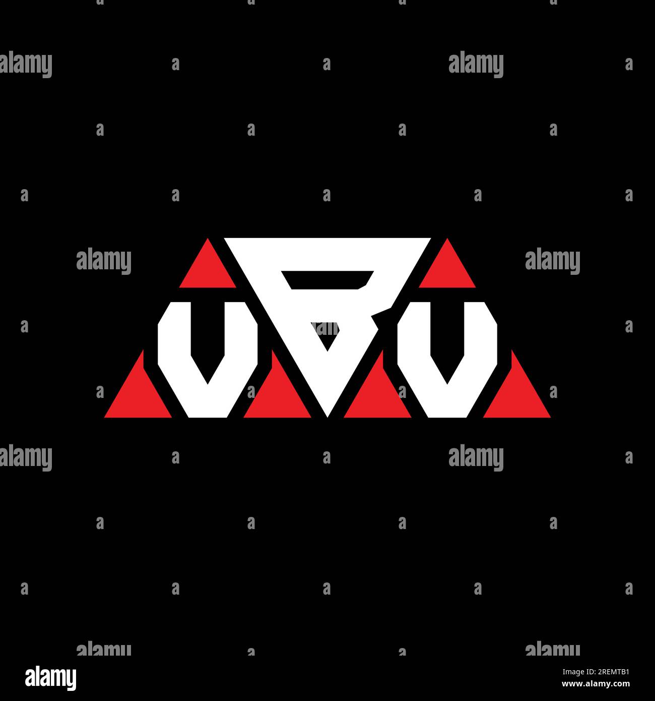 VBV triangle letter logo design with triangle shape. VBV triangle logo ...