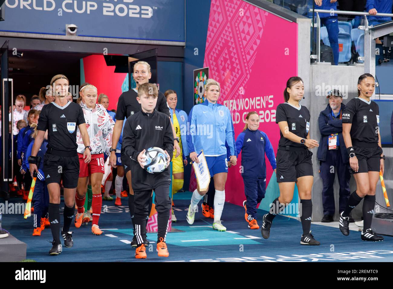 Sydney, Australia. 28th July, 2023. Referees, Lucie Ratajova (L ...