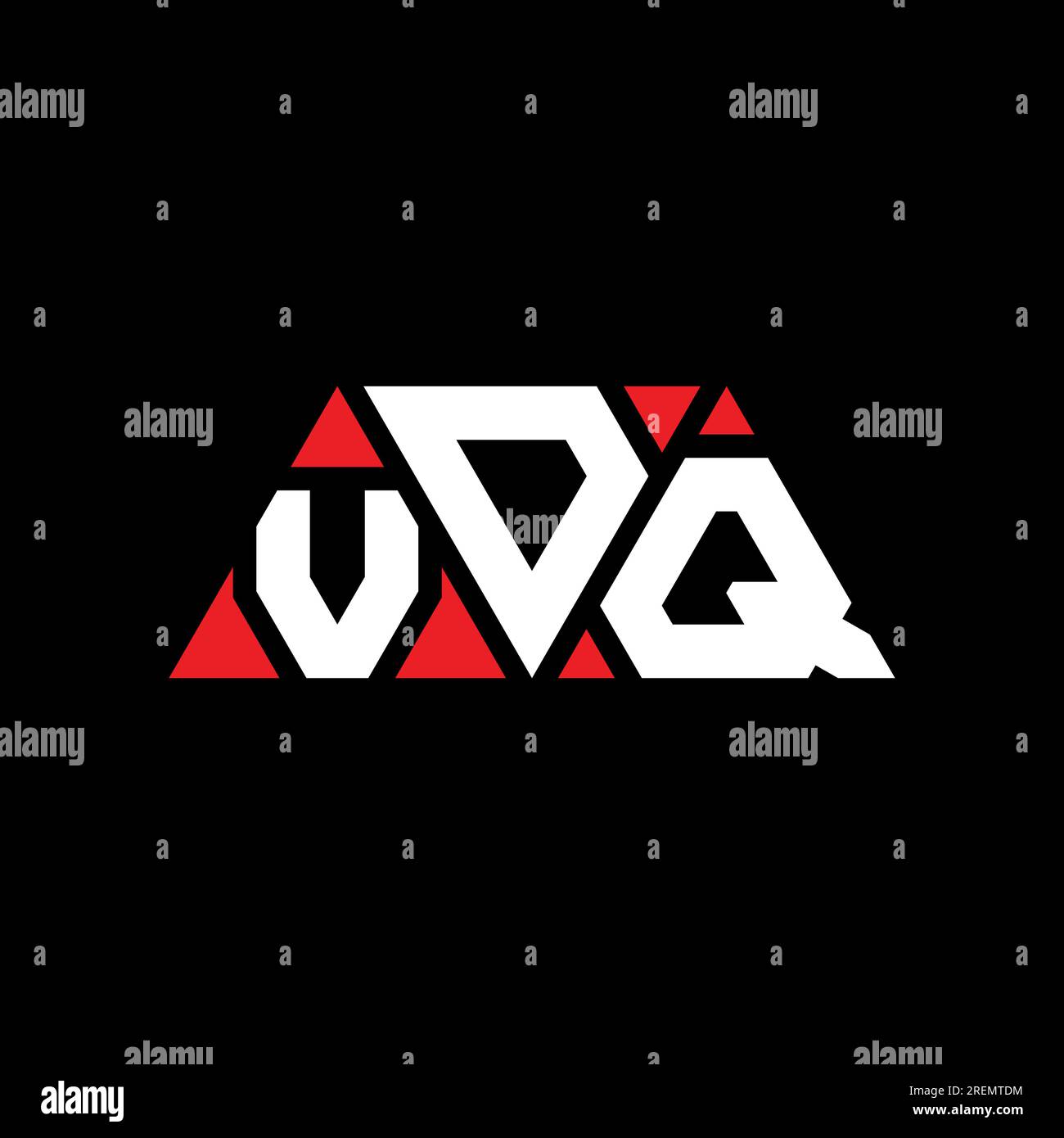VDQ triangle letter logo design with triangle shape. VDQ triangle logo ...