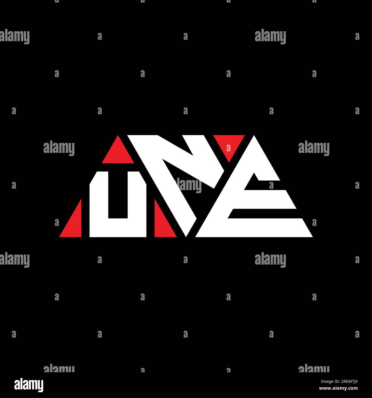 UNE triangle letter logo design with triangle shape. UNE triangle logo ... UNE triangle letter logo design with triangle shape. UNE triangle logo ...