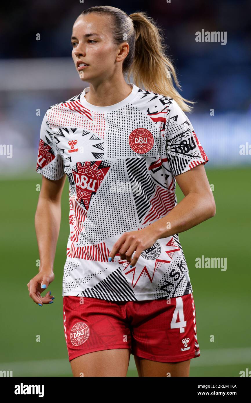 Sydney, Australia. 28th July, 2023. Rikke Sevecke of Denmark warms up ...