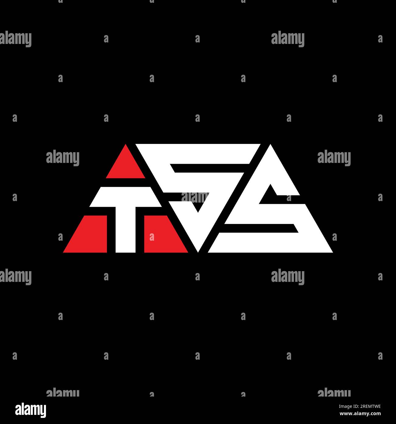 TSS triangle letter logo design with triangle shape. TSS triangle logo ...