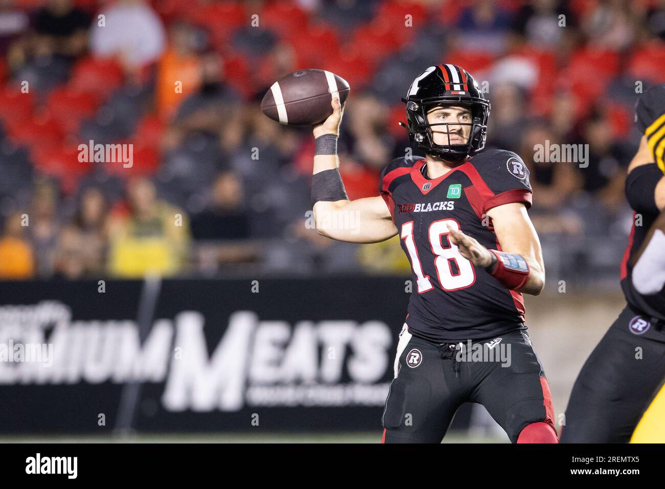 Ottawa, Canada. 28th July, 2023. Ottawa Redblacks quarterback Dustin ...