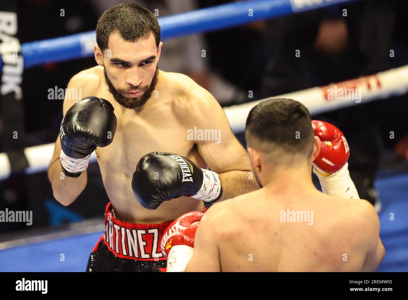 Las Vegas, NV, USA. 28th July, 2023. Xavier Martinez looks at his ...