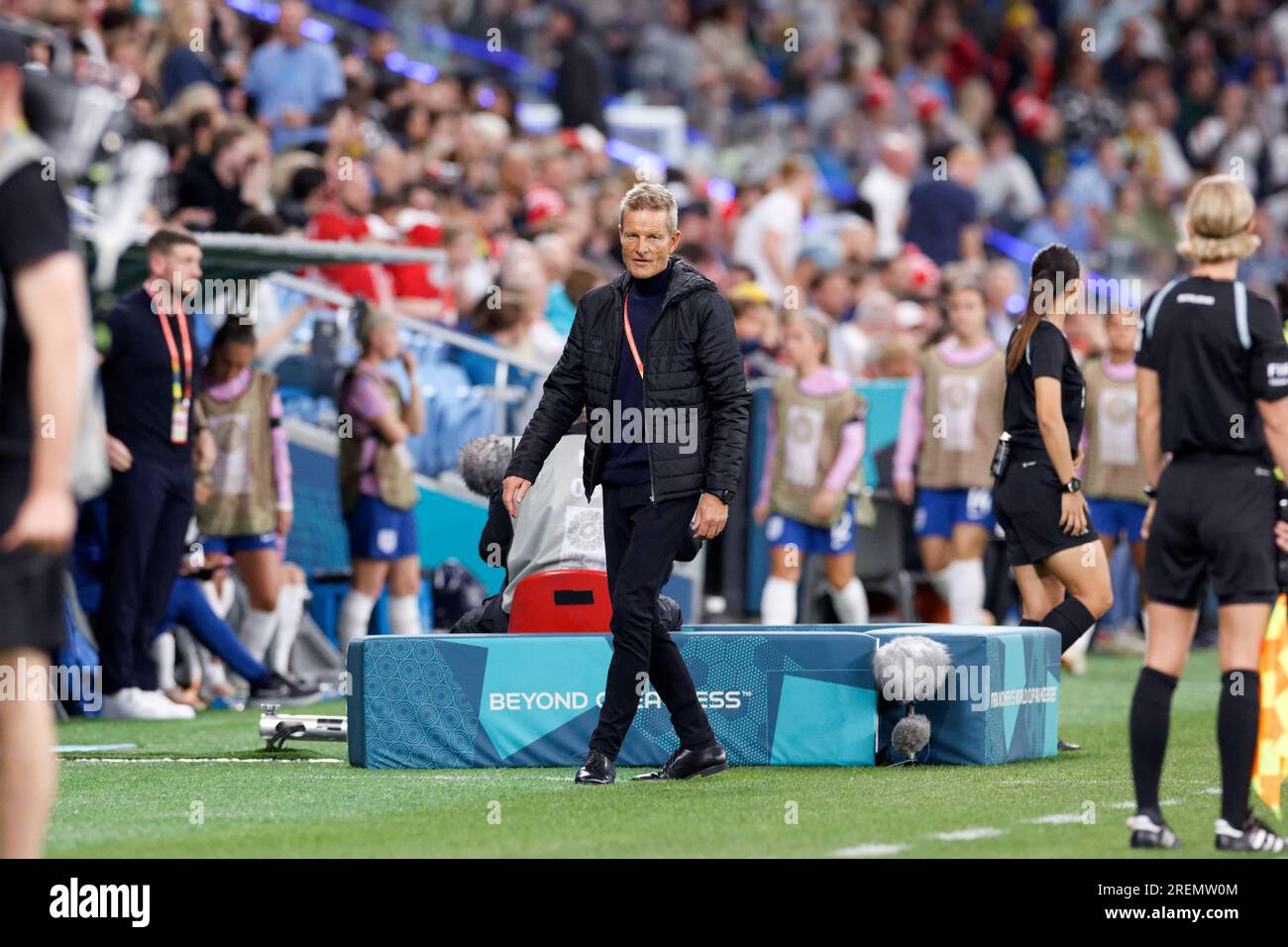 Sydney, Australia. 28th July, 2023. Coach, Lars Sondergaard of Denmark ...