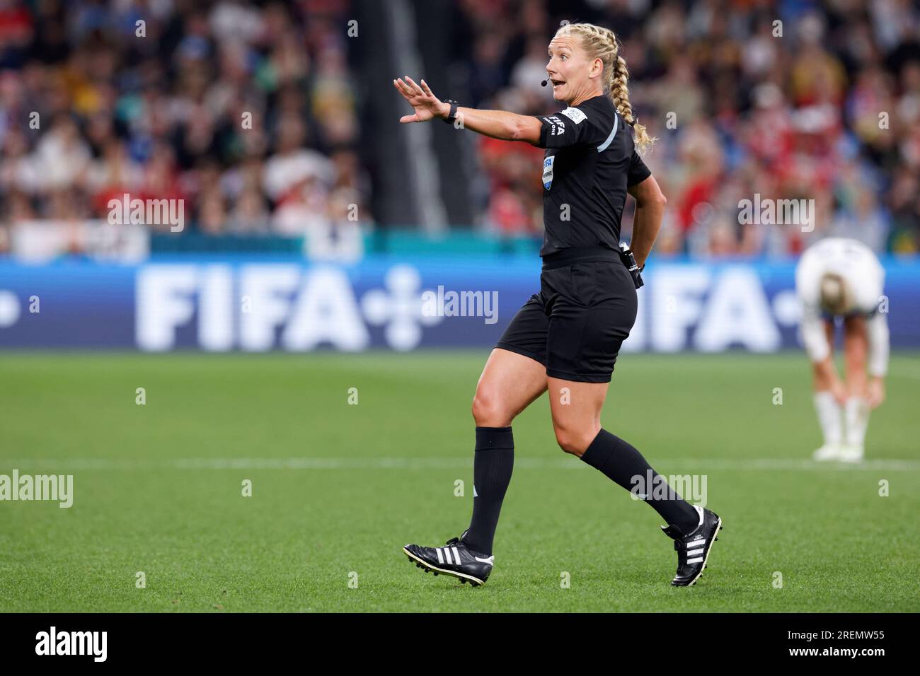 Sydney, Australia. 28th July, 2023. Referee, Tess Olofsson in action ...
