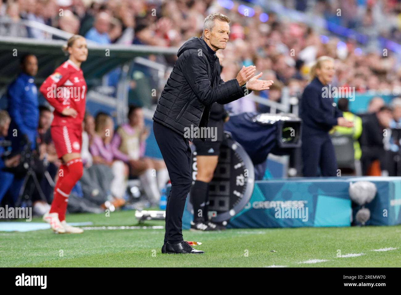 Sydney, Australia. 28th July, 2023. Coach, Lars Sondergaard of Denmark ...