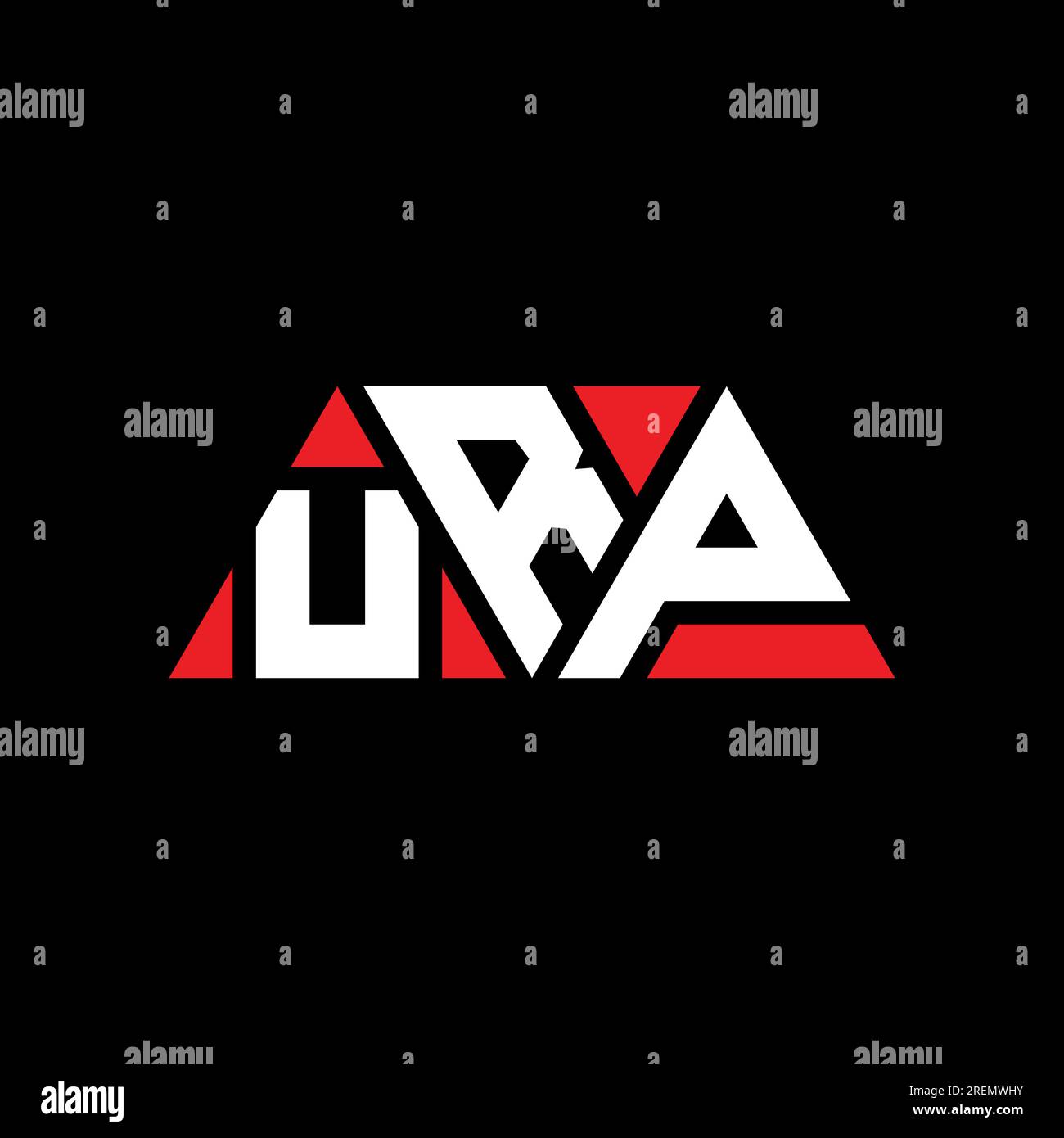 URP triangle letter logo design with triangle shape. URP triangle logo ...