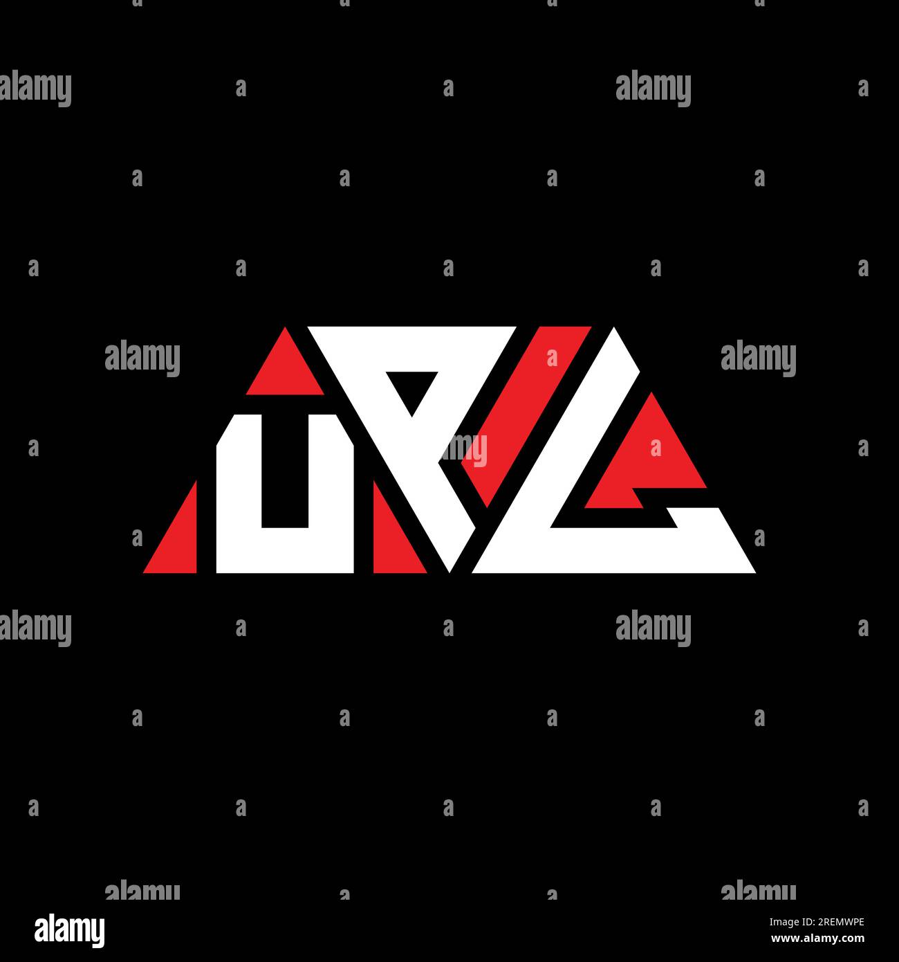 UPL triangle letter logo design with triangle shape. UPL triangle logo ...