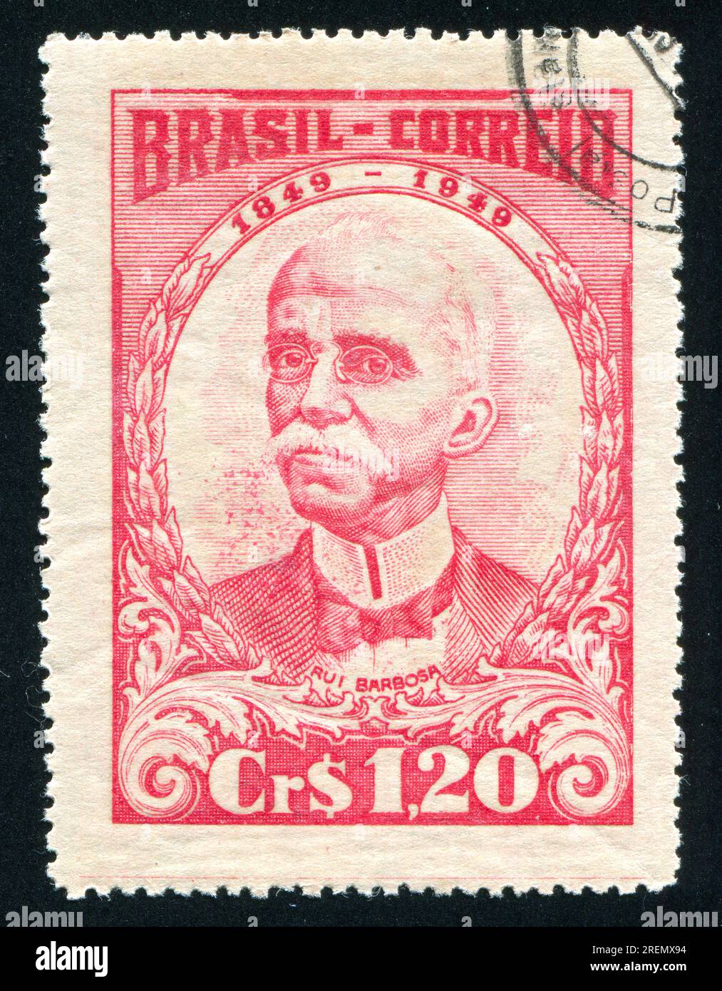BRAZIL - CIRCA 1949: stamp printed by Brazil, shows Ruy Barbosa, circa ...