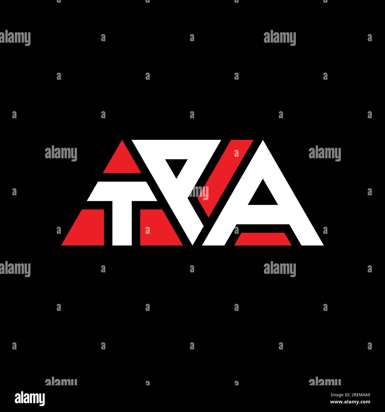 TPA triangle letter logo design with triangle shape. TPA triangle logo ...