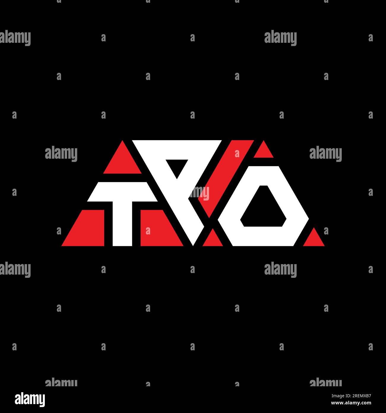 TPO triangle letter logo design with triangle shape. TPO triangle logo ...