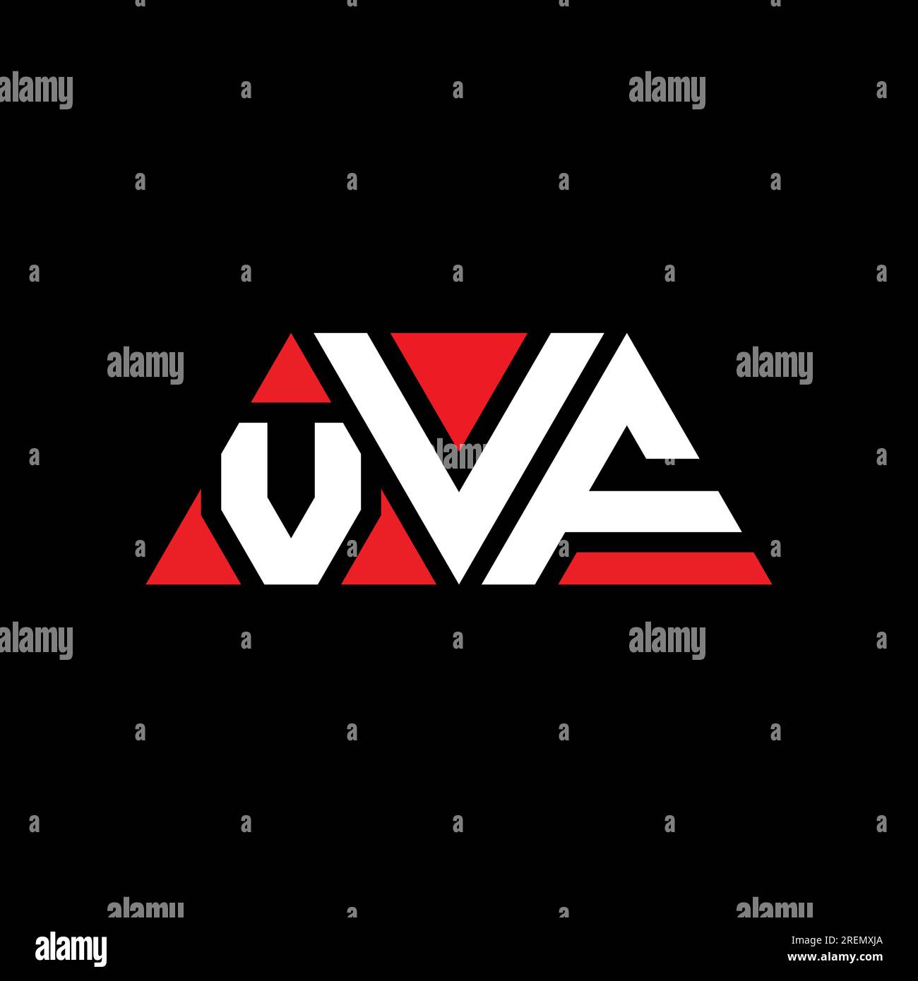 VVF triangle letter logo design with triangle shape. VVF triangle logo ...