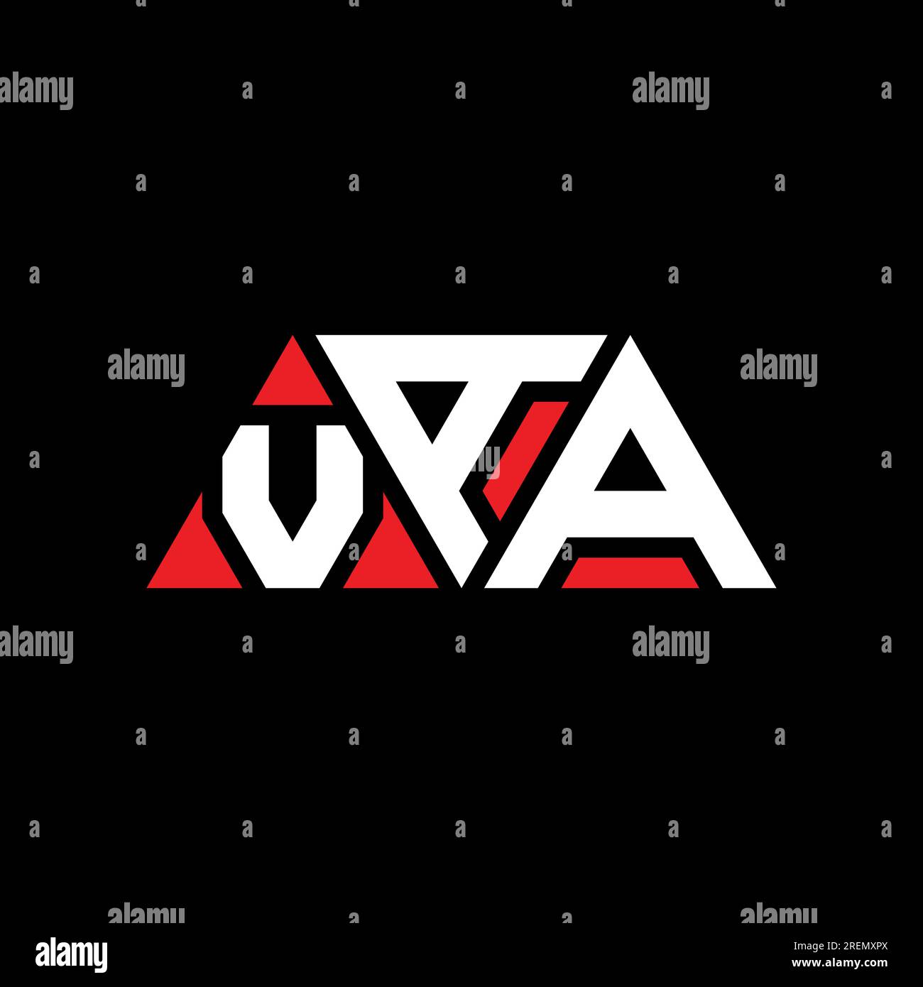VAA triangle letter logo design with triangle shape. VAA triangle logo ...