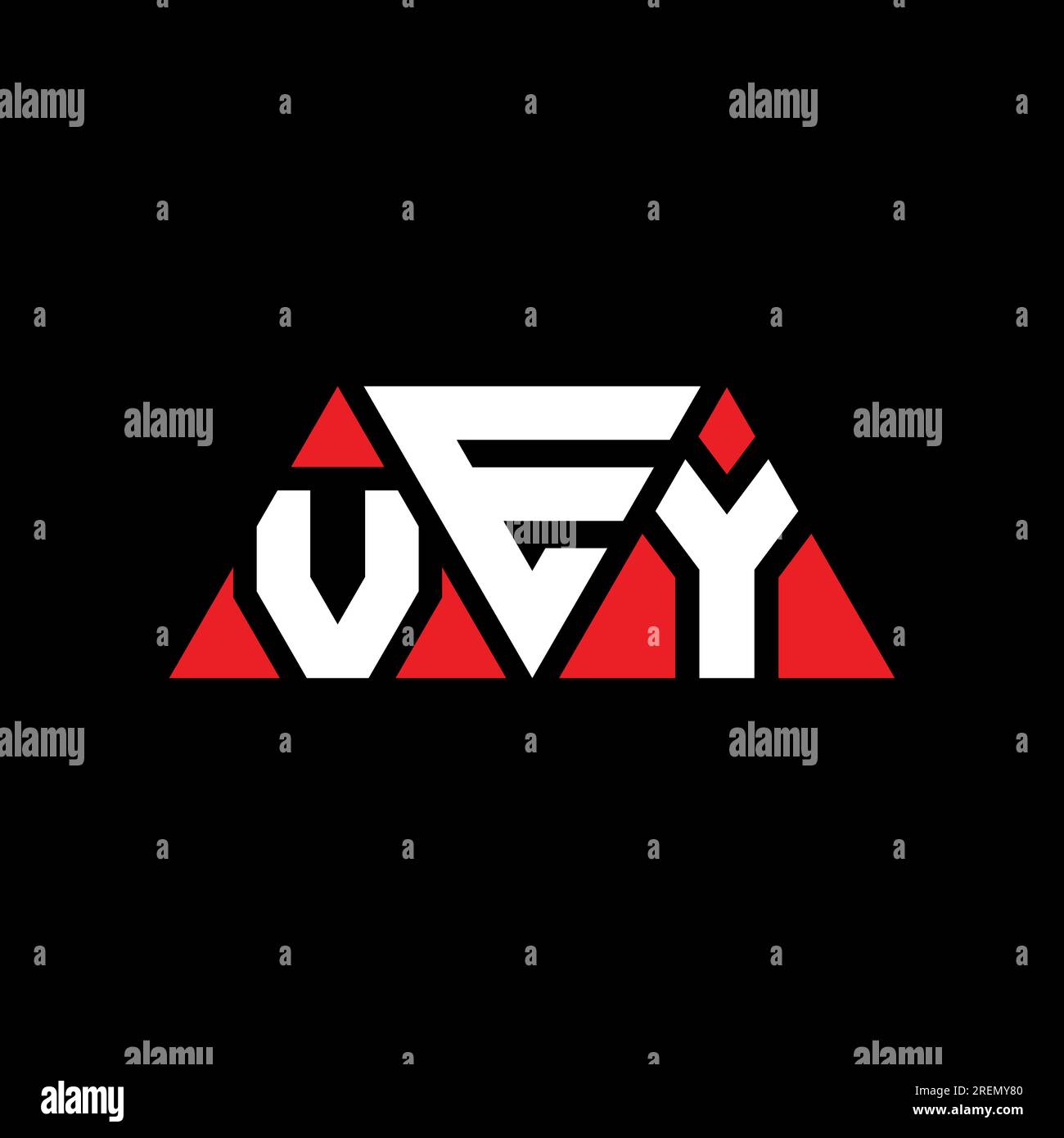 VEY triangle letter logo design with triangle shape. VEY triangle logo ...