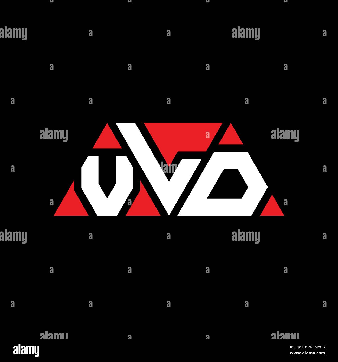 VLD triangle letter logo design with triangle shape. VLD triangle logo ...