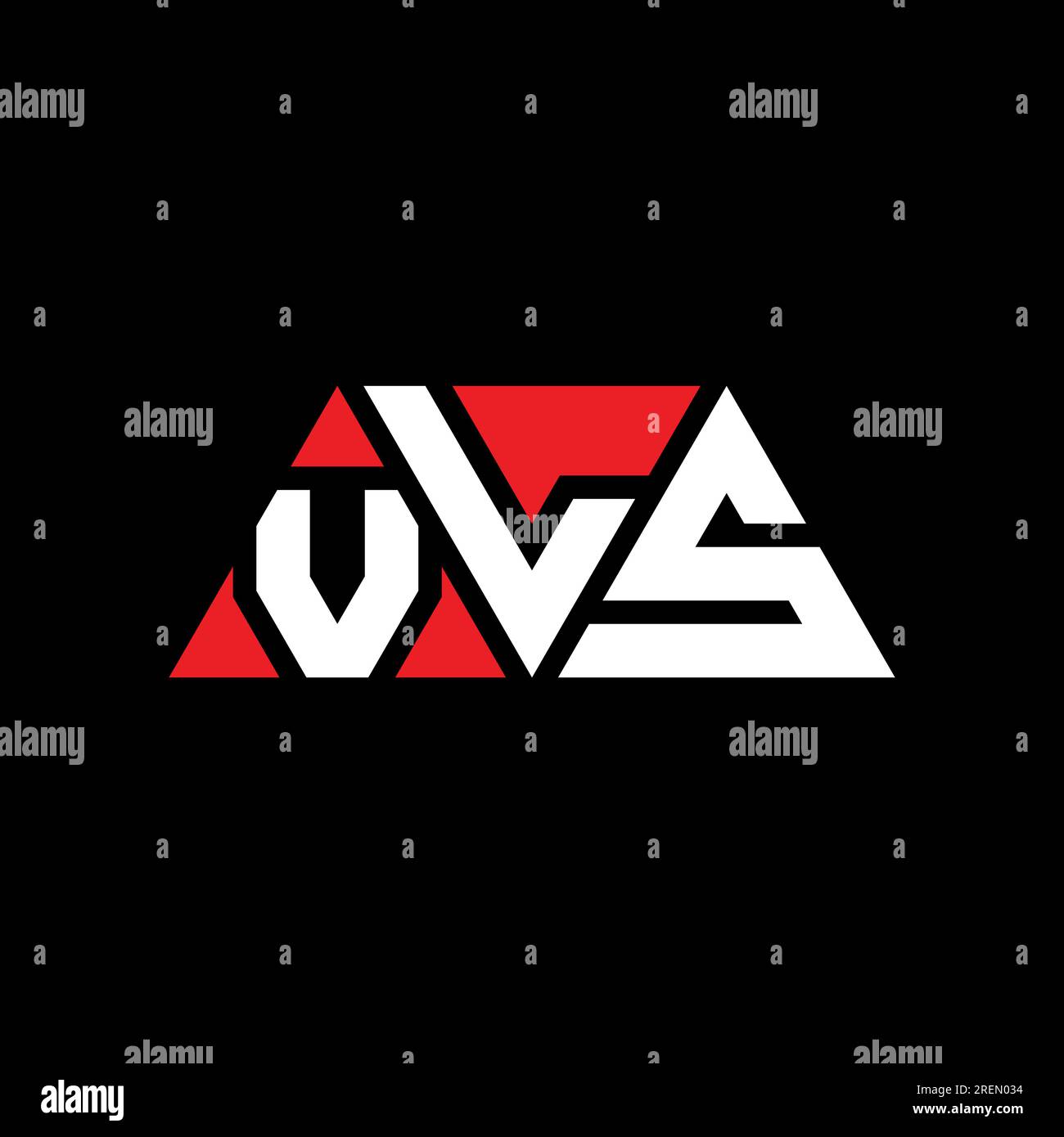 VLS triangle letter logo design with triangle shape. VLS triangle logo ...