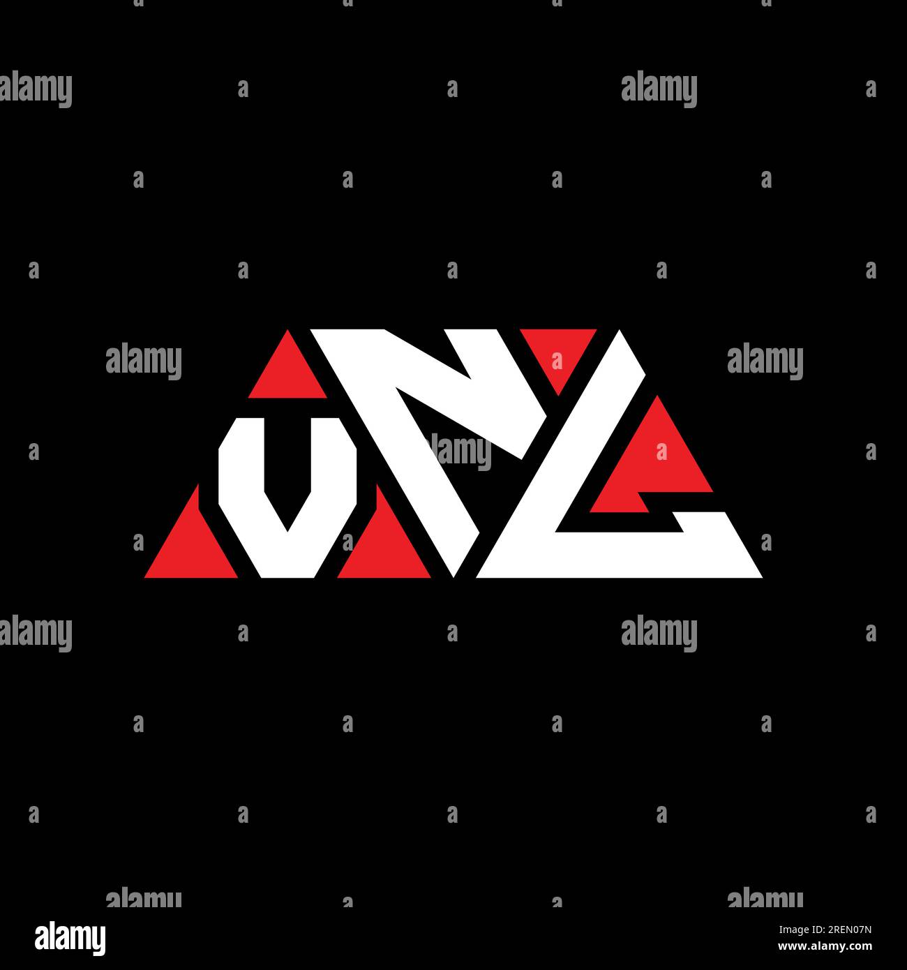 VNL triangle letter logo design with triangle shape. VNL triangle logo ...