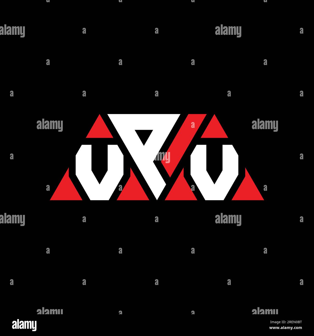 VPV triangle letter logo design with triangle shape. VPV triangle logo ...