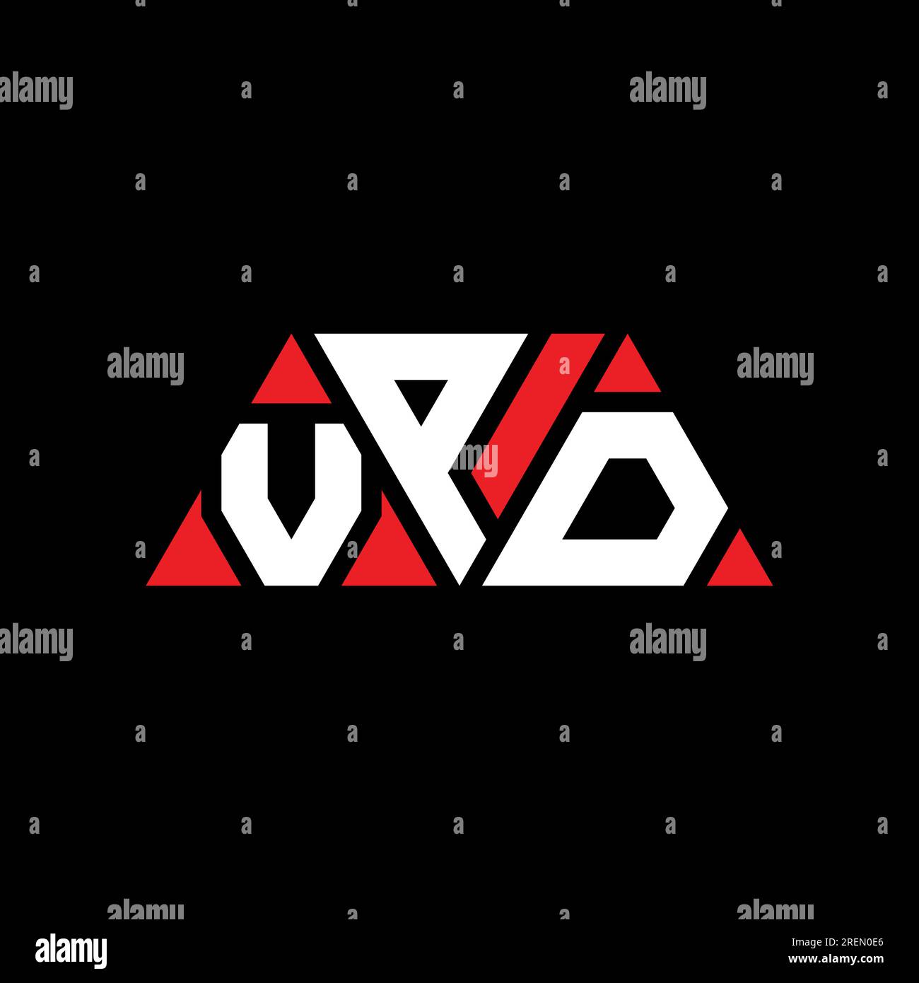 VPD triangle letter logo design with triangle shape. VPD triangle logo ...