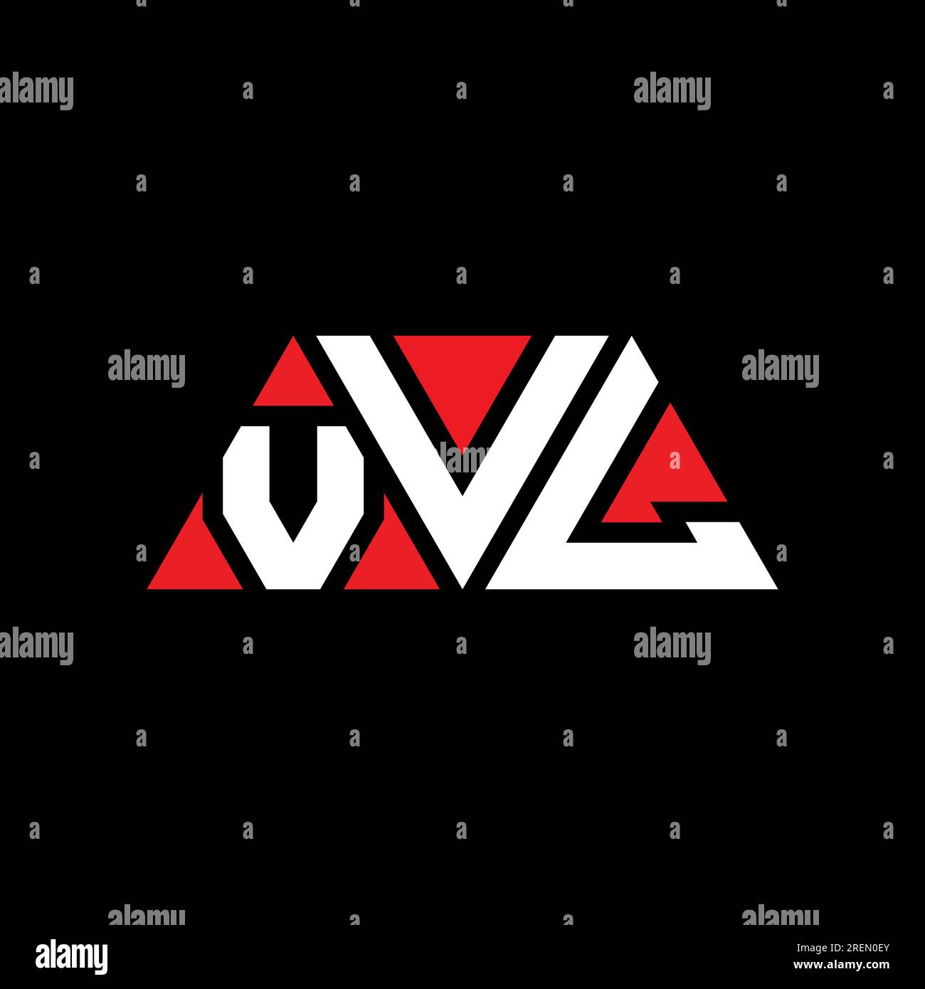VVL triangle letter logo design with triangle shape. VVL triangle logo ...
