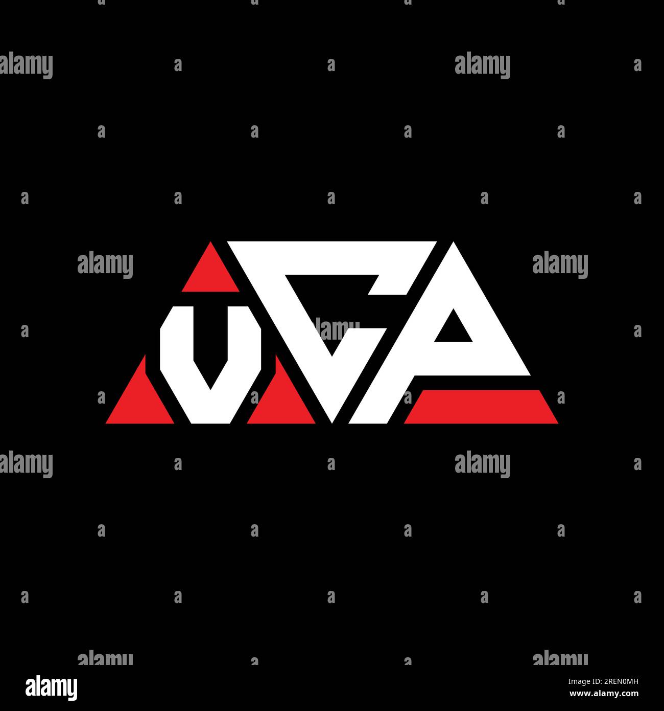 VCP triangle letter logo design with triangle shape. VCP triangle logo ...