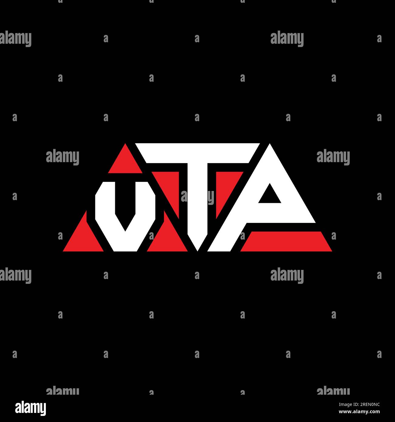 VTP triangle letter logo design with triangle shape. VTP triangle logo ...