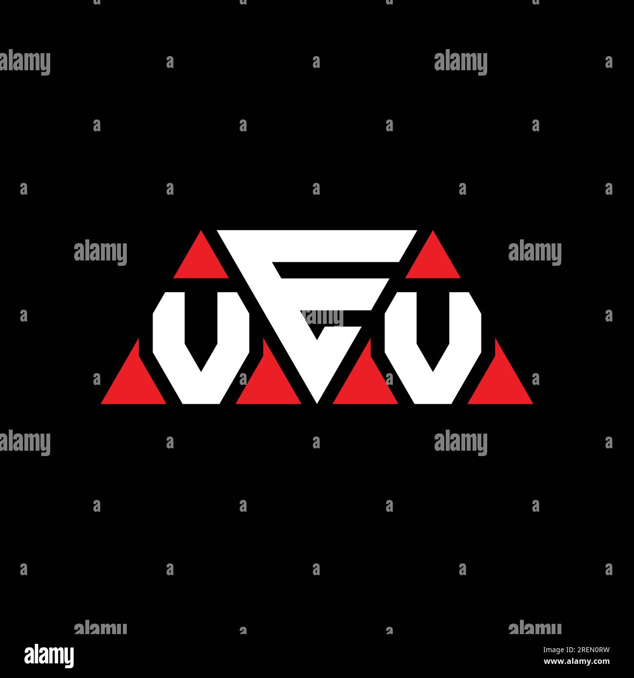 VEV triangle letter logo design with triangle shape. VEV triangle logo design monogram. VEV ...
