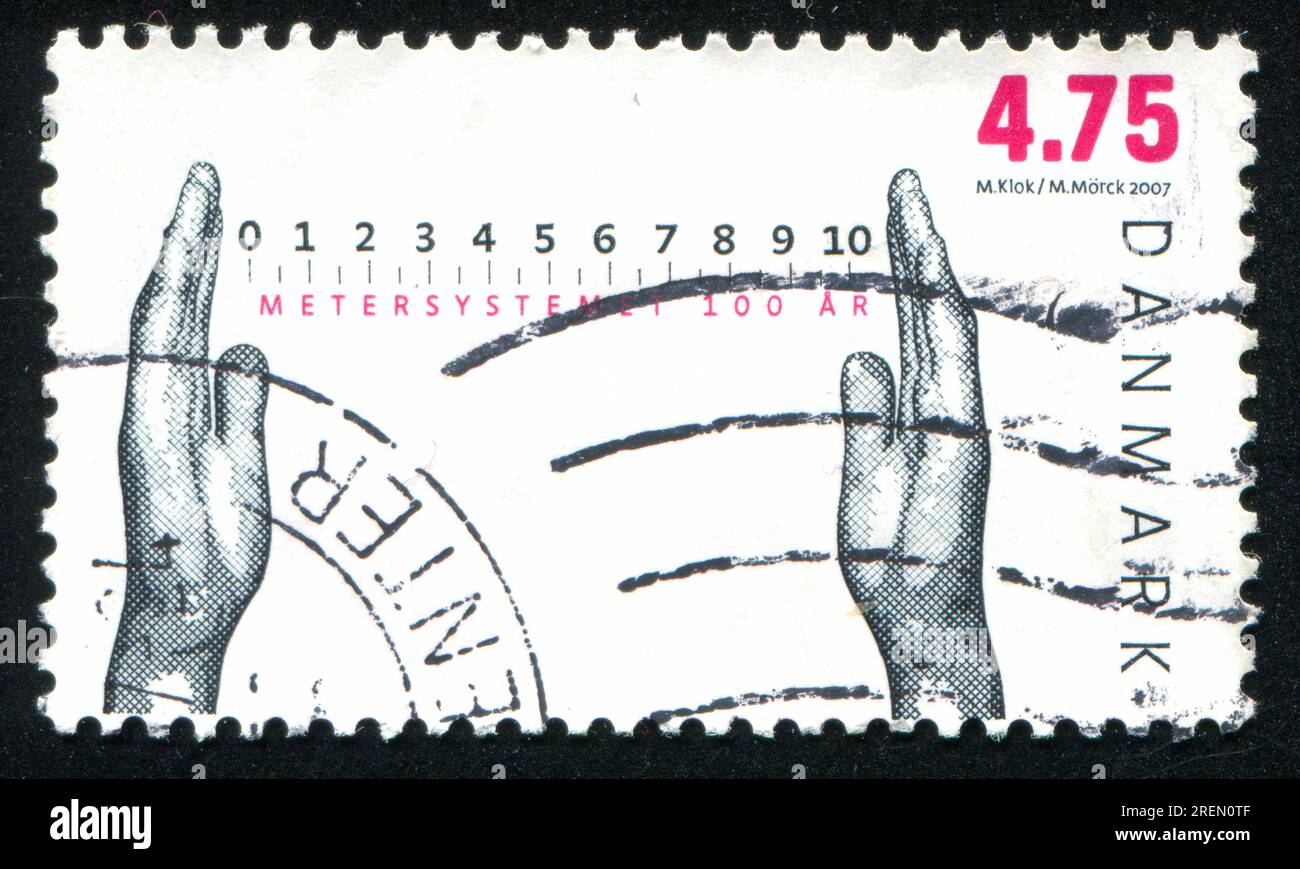 RUSSIA KALININGRAD, 3 JANUARY 2014: stamp printed by Denmark, shows ...