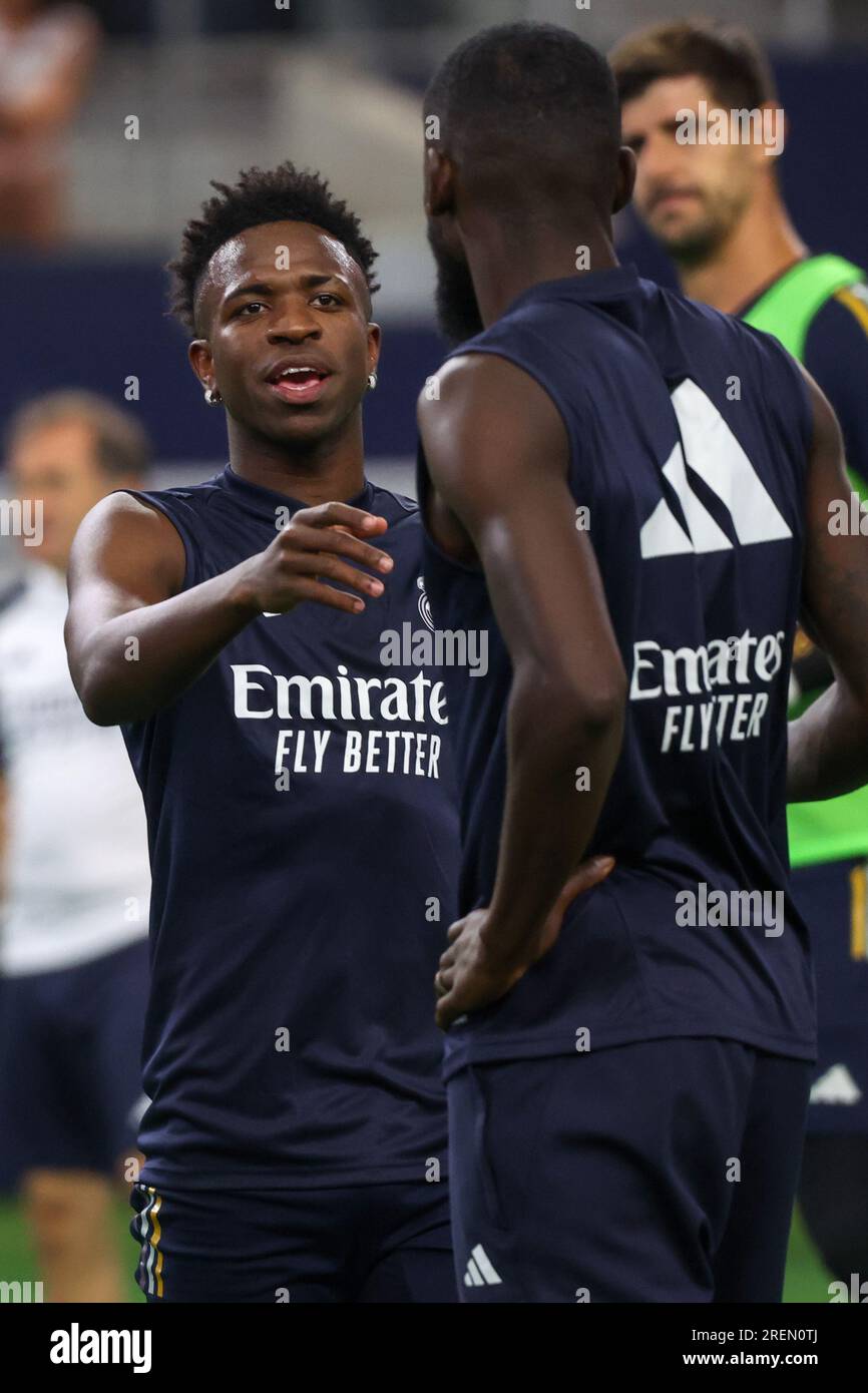 Dallas, United States. 28th July, 2023. Vini Jr. of Real Madrid during ...