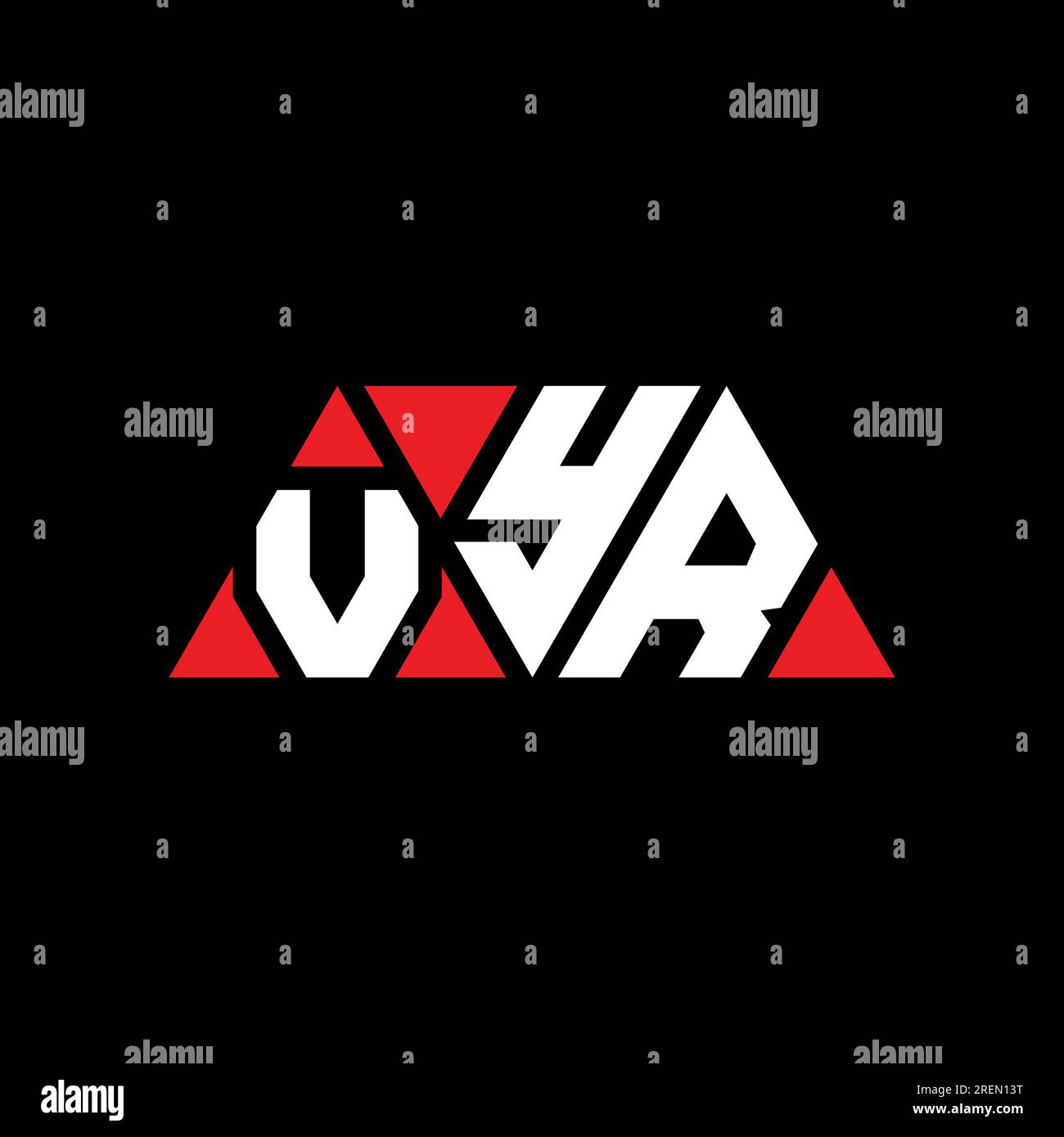 VYR triangle letter logo design with triangle shape. VYR triangle logo ...